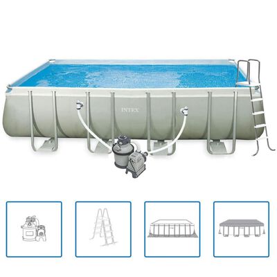 Intex Bazénový set obdélníkový Ultra Frame 549 x 274 x 132 cm 28252GN ...