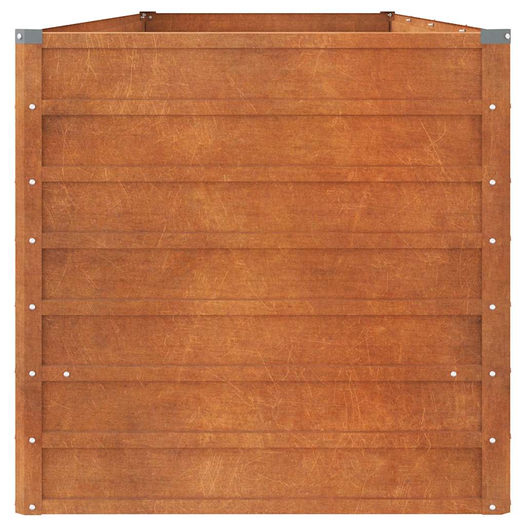 vidaXL Zahradní vyvýšený záhon rezavý 320 x 80 x 77 cm cortenová ocel ...